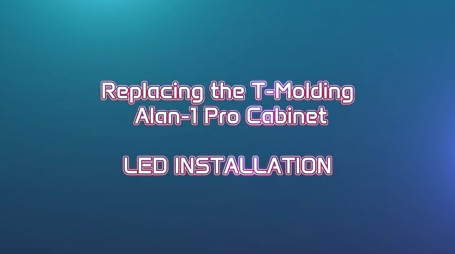 Support: Alan-1 PRO Model LED T-Molding Installation Process - Alan-1
